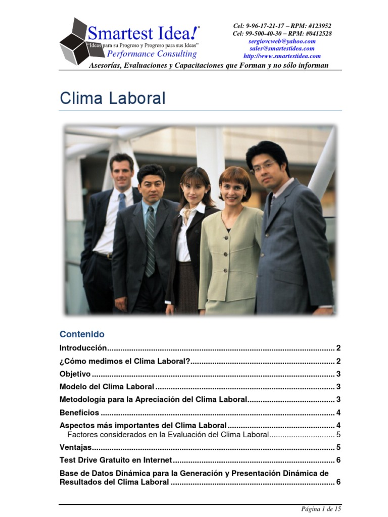 Clima-laboral.pdf | Clima | Toma de decisiones