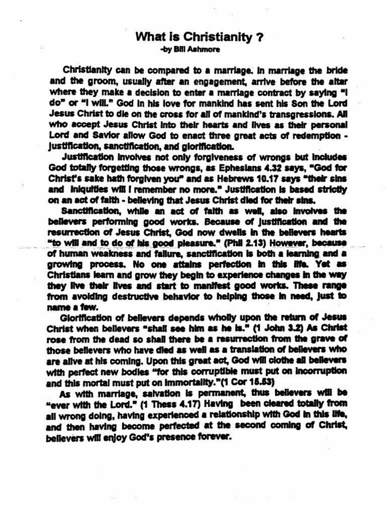 What Is Christianity | PDF | God | Salvation