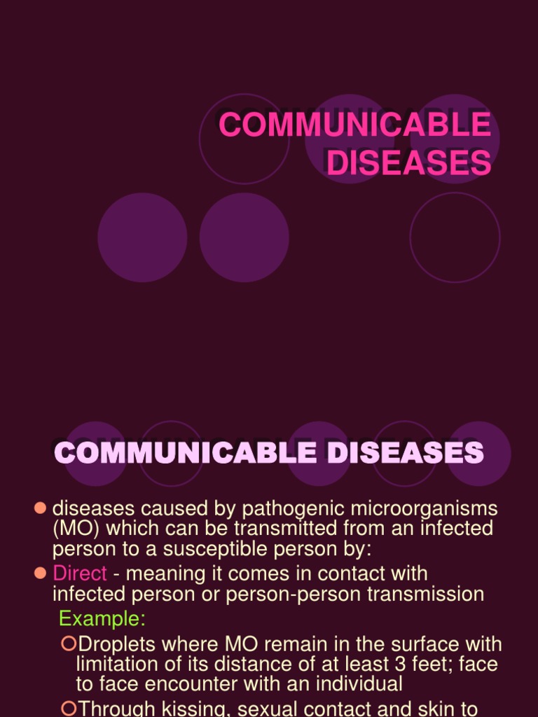 Understanding Communicable Diseases | PDF