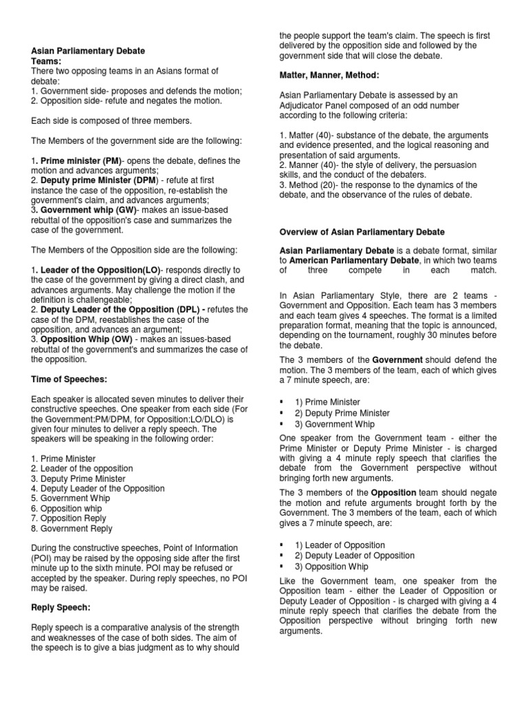 Asian Parliamentary DEBATE.docx