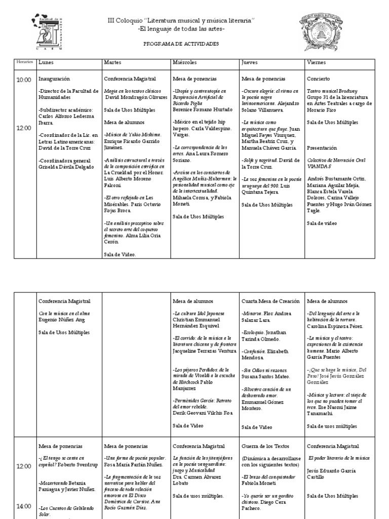 Literatura Musical y Música Literaria | PDF | Artes (general ...