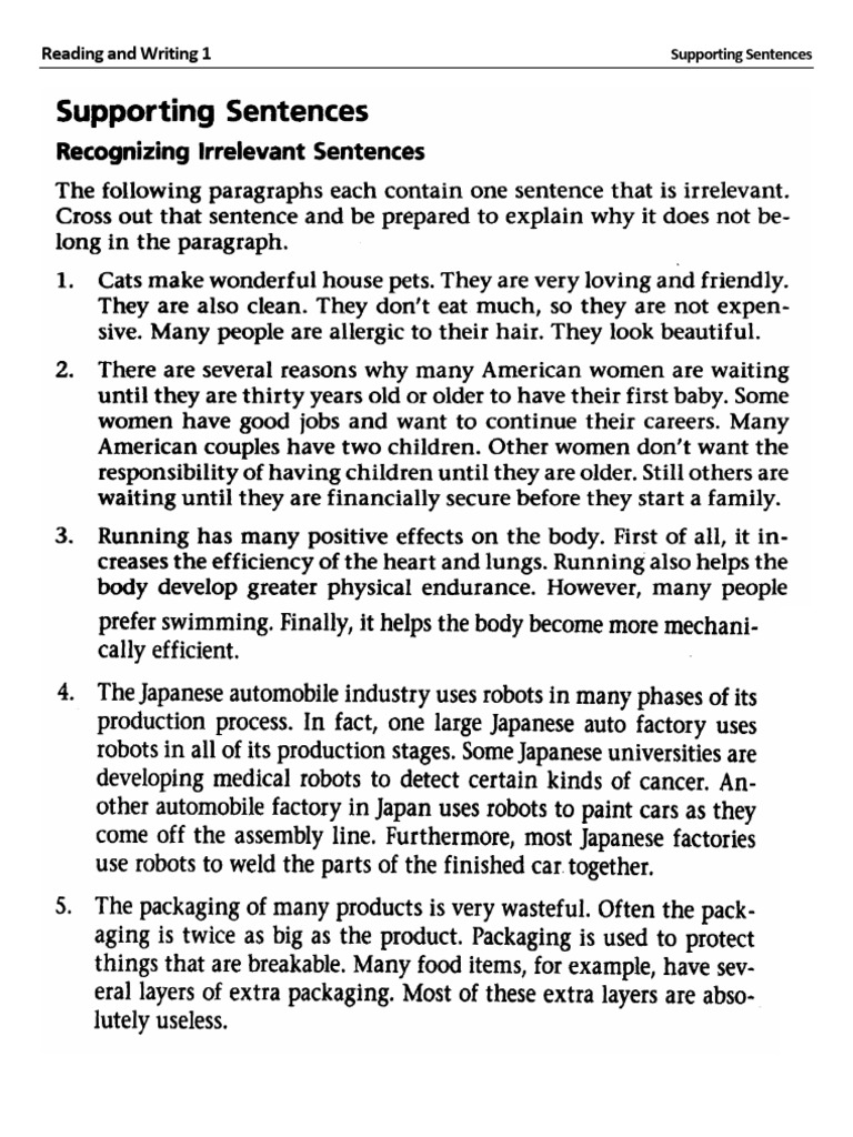 Supporting Sentences | PDF