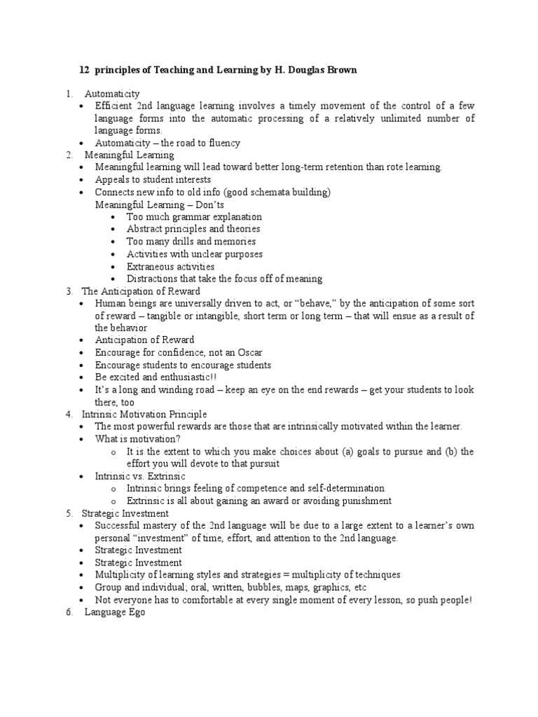 12 Principles Brown | PDF | Motivation | Motivational