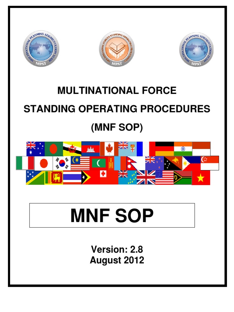 MNFSOP Ver2.8 | Operational Level Of War | Command And Control