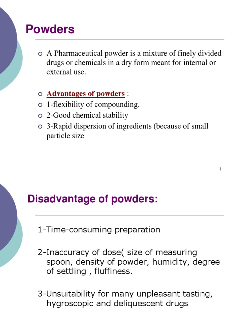 Powders | PDF | Materials | Chemical Substances