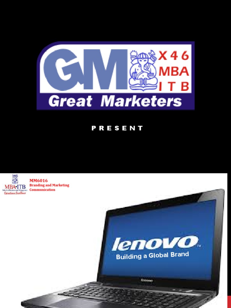 Lenovo-Building A Global Brand | PDF | Lenovo | Ibm