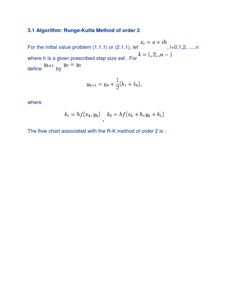 RK Order-2 | PDF | Mathematical Problem Solving | Applied Mathematics