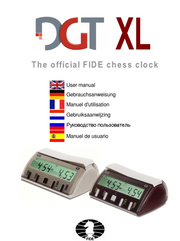 DGT Digital Chess Clock Manual | PDF | Individual Sports | Traditional ...