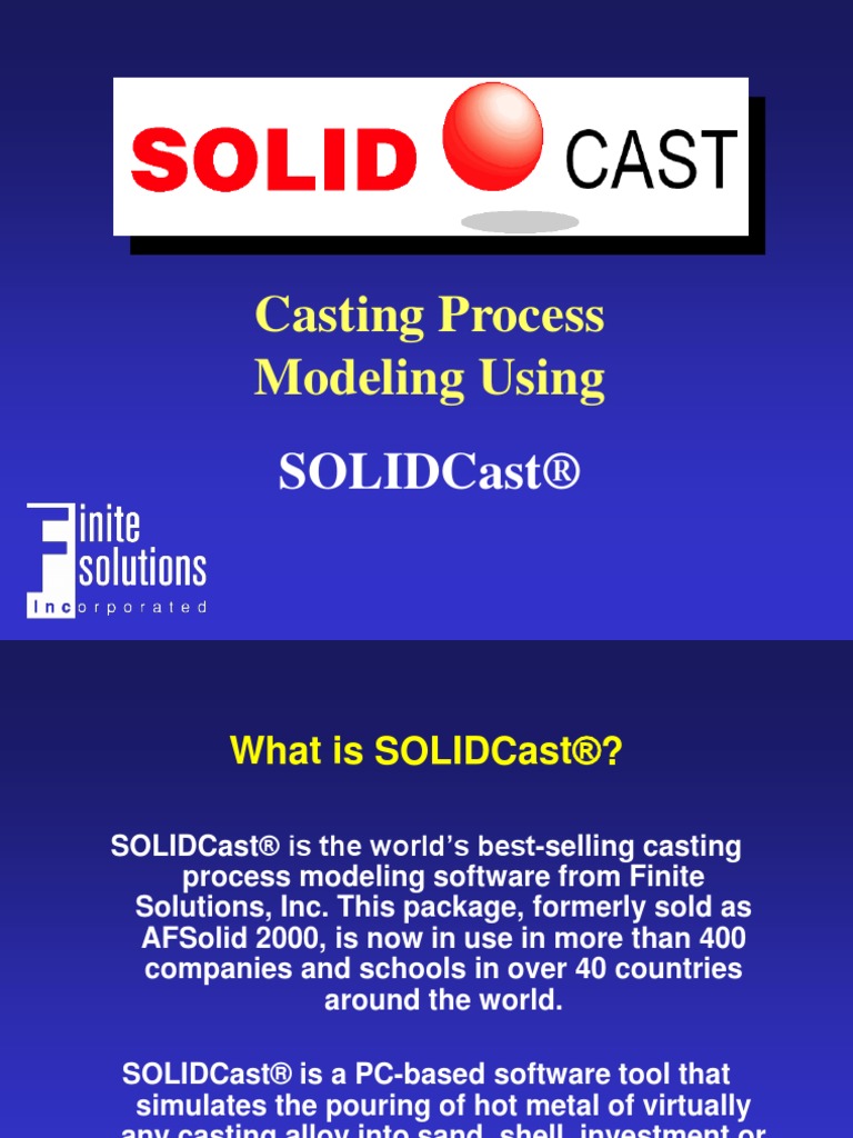 Solid Cast | PDF | Casting (Metalworking) | Casting