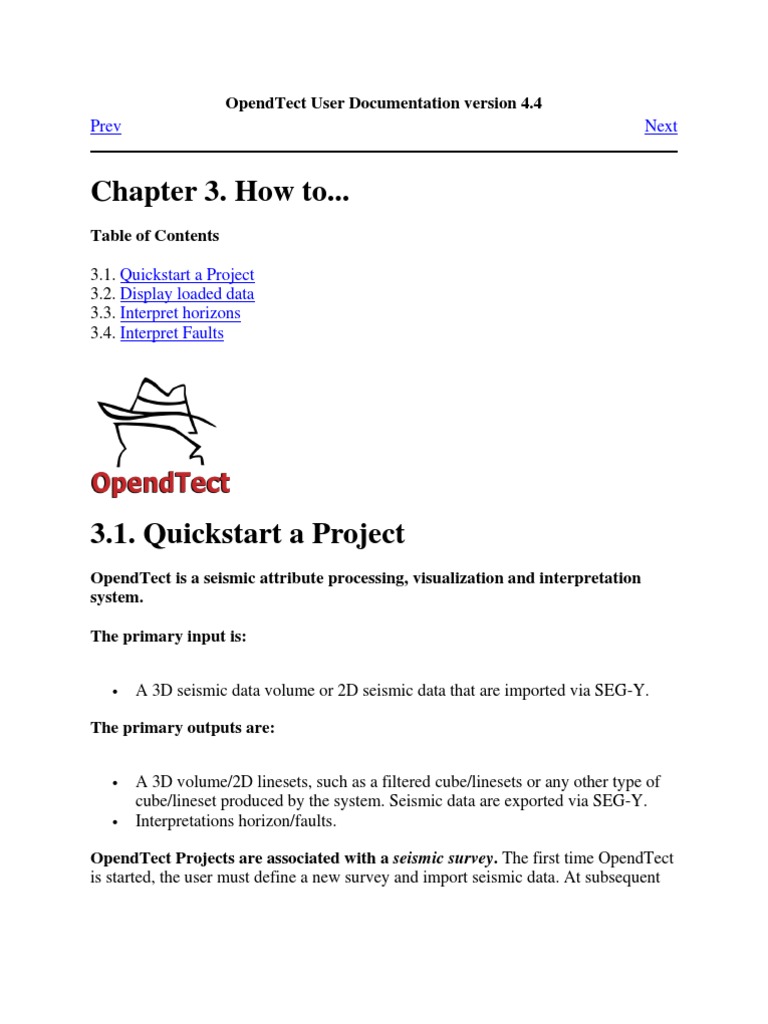 Opendtect User Documentation Version 4 Pdf File Format Parameter Computer Programming 