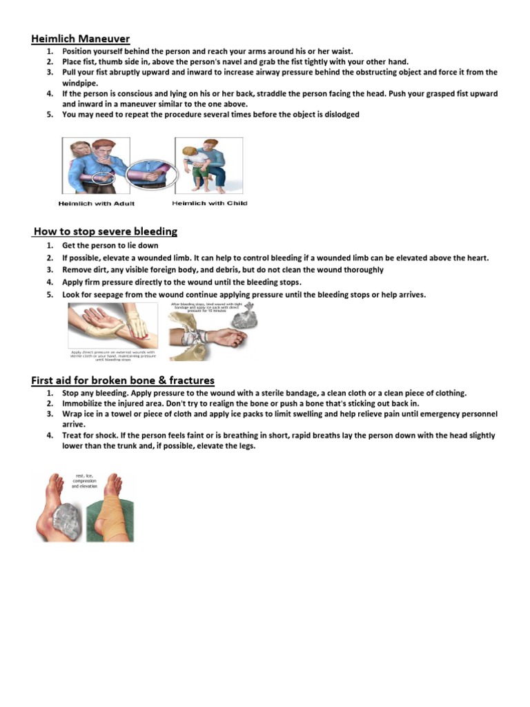 Basic First Aid Booklet | PDF | Cardiopulmonary Resuscitation | Wound
