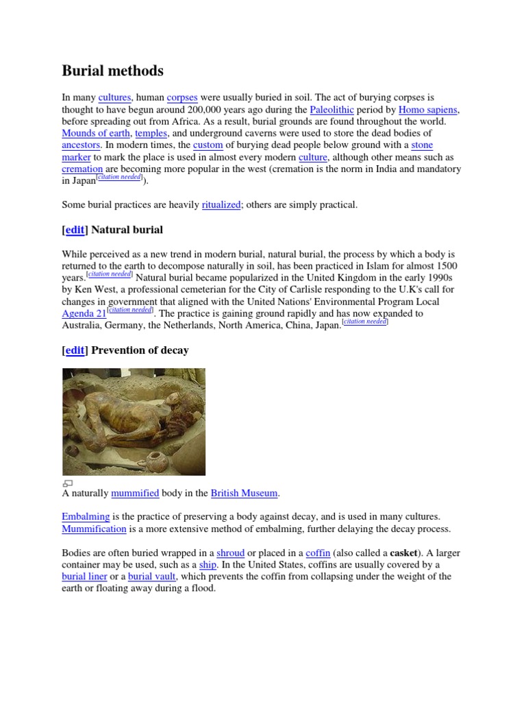 Burial Methods | Neolithic | Burial