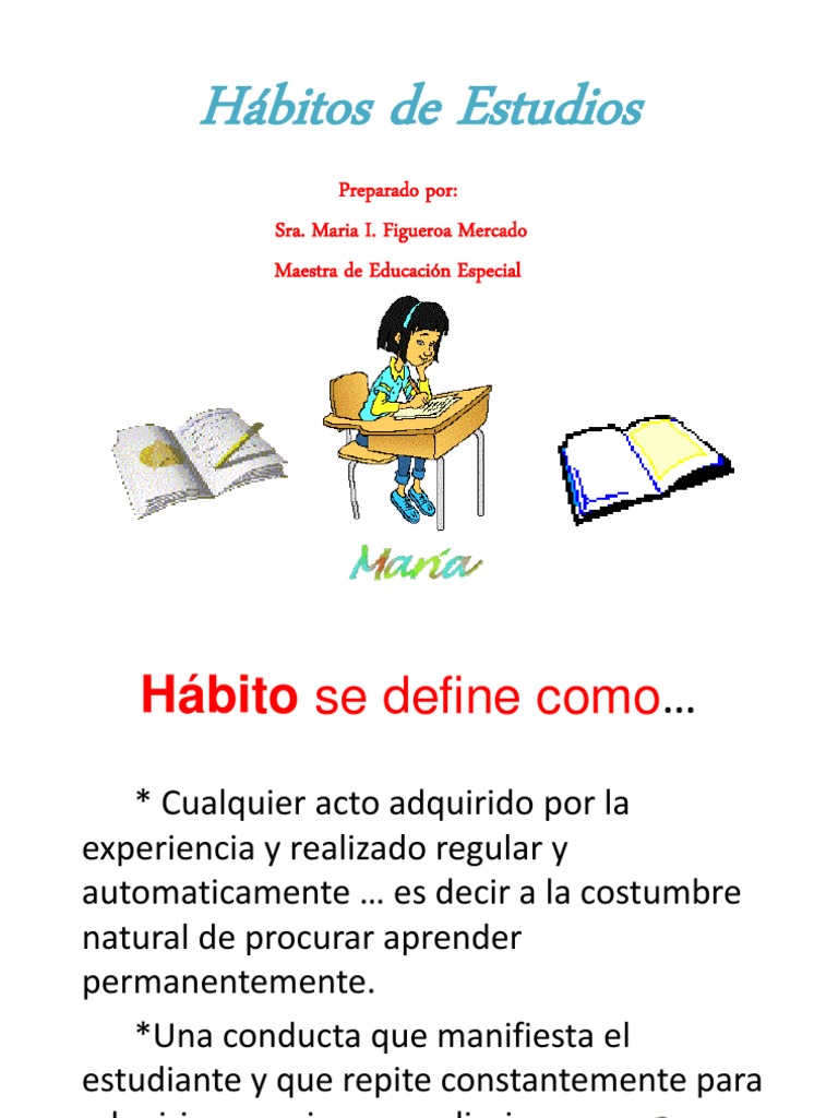 Hábitos de Estudios | PDF | Lectura (proceso) | Aprendizaje
