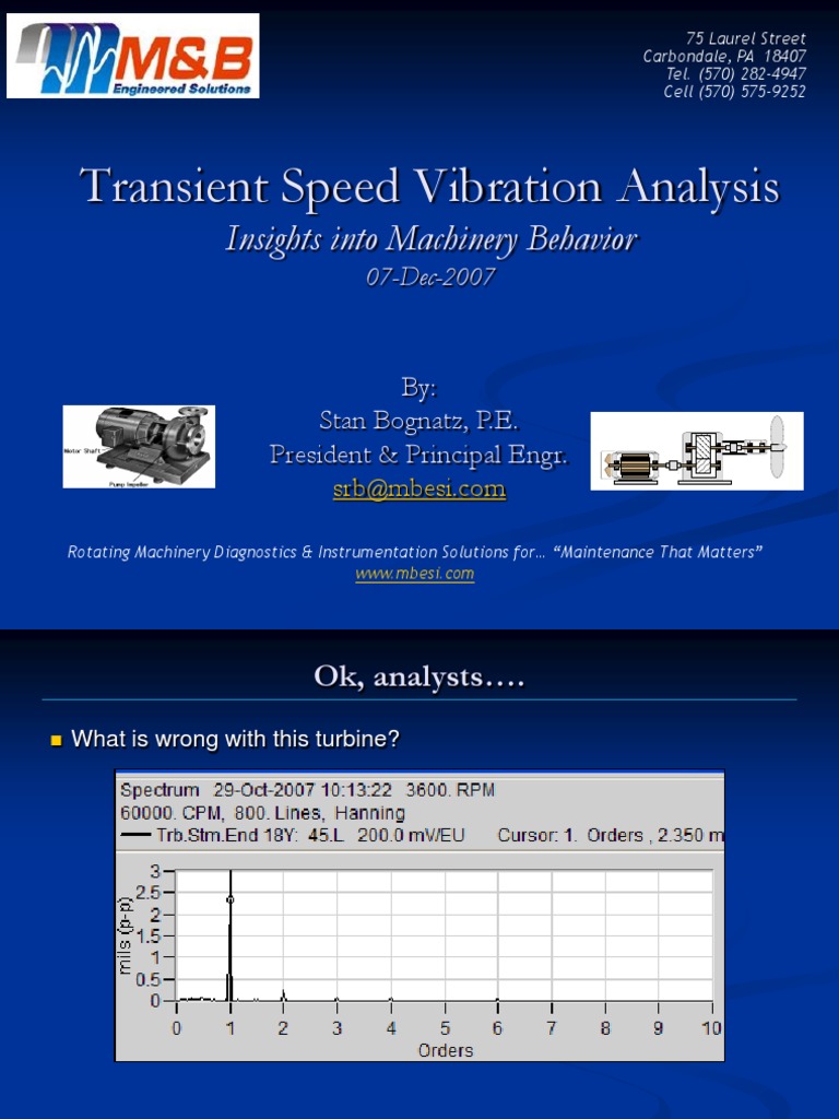 Transient Vibration Analysis Dec07 | PDF
