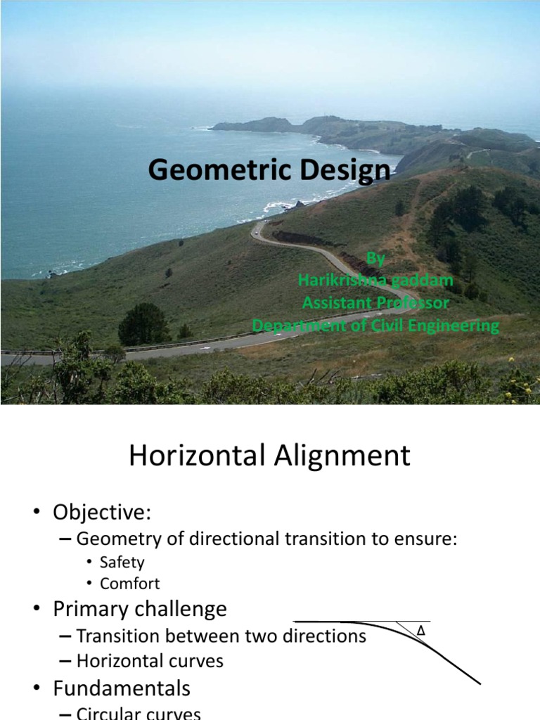 Chapter 5 - Lecture 3-Geometric Design - Horizontal Alignment | PDF ...