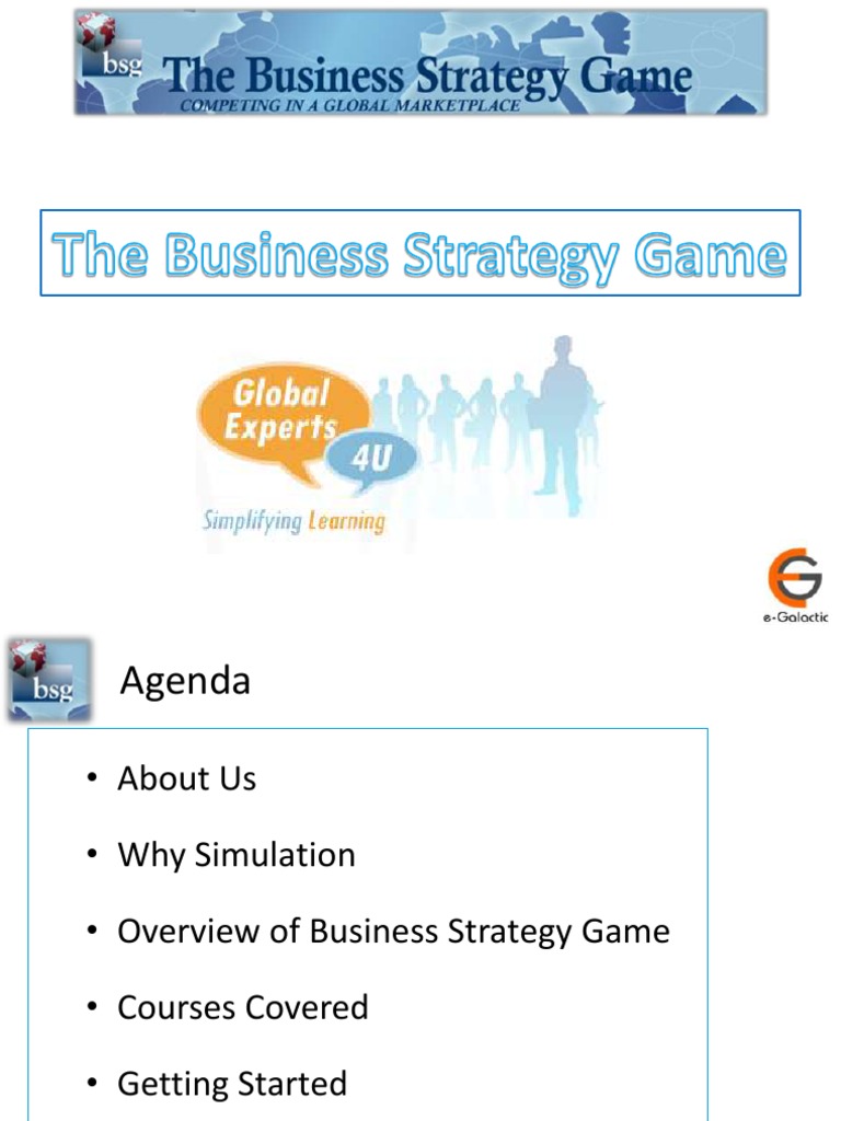 Business Strategy Game Overview | PDF | Strategic Management | Marketing