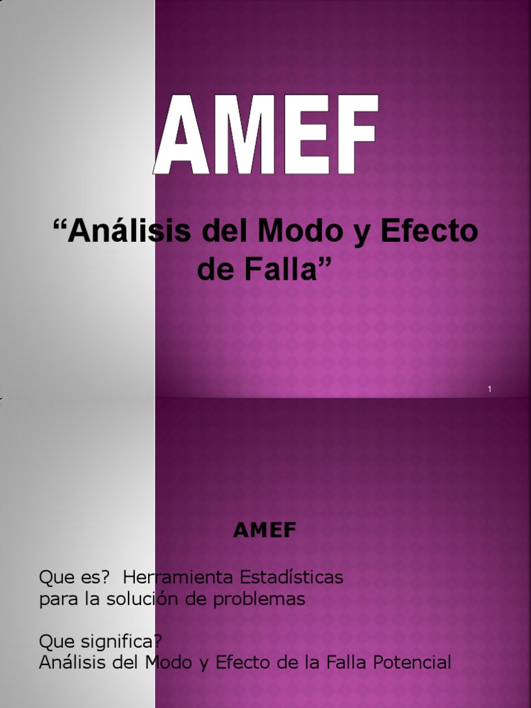 AMEF | Calidad (comercial) | Producción y fabricación | Prueba gratuita ...