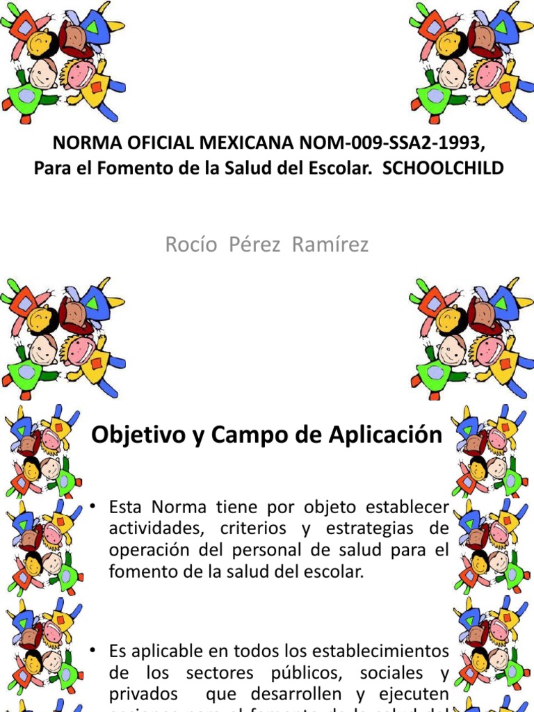 Norma Oficial Mexicana Nom 009 Ssa2 1993, | Educación primaria | Abuso ...