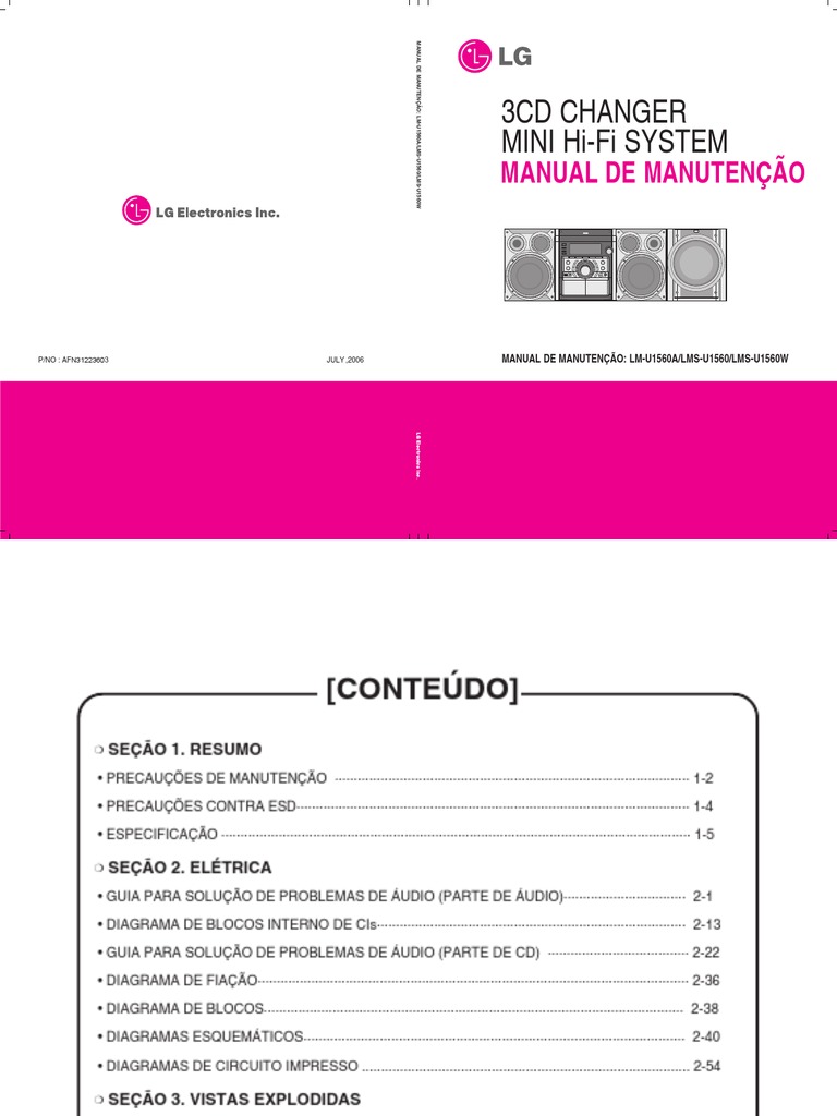 Lg+Audio+Lm U1560a,+lms U1560,+lms U1560w | PDF | Ciências e Matemática ...