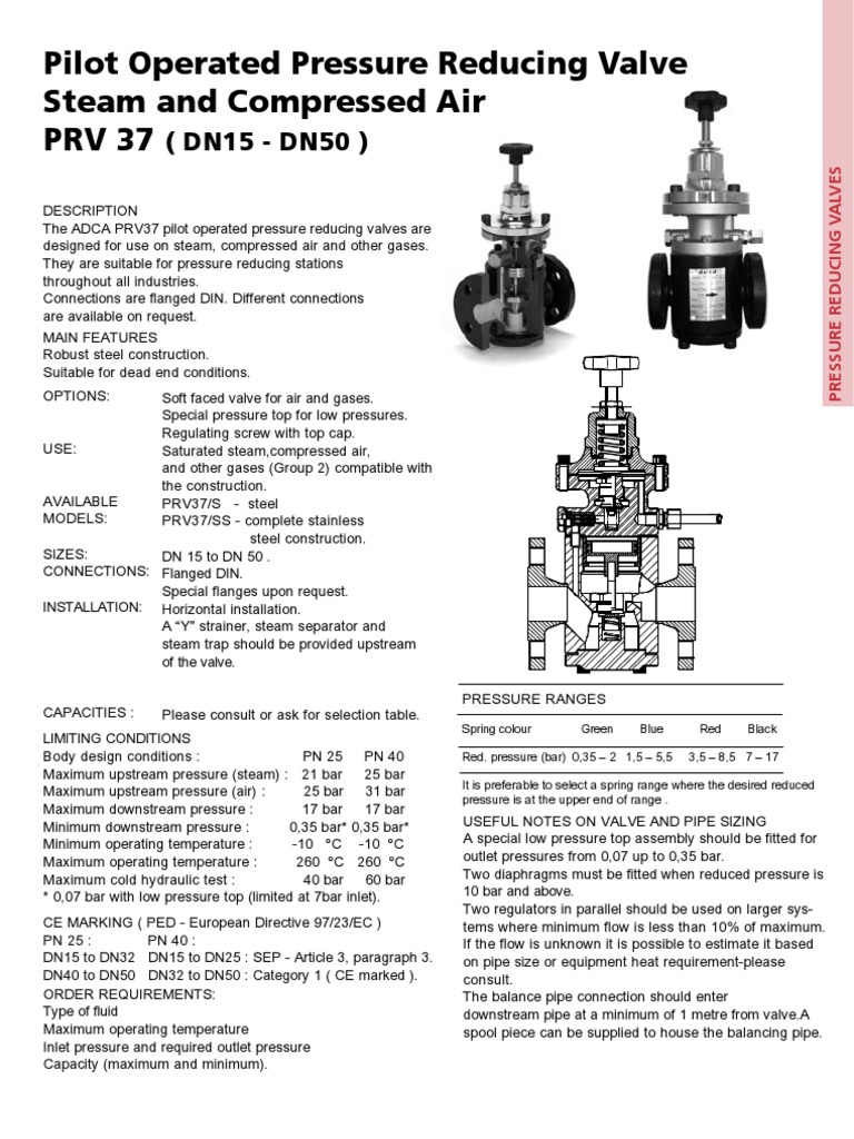 Pressure Reducing Valves Part 3 | PDF | Valve | Pipe (Fluid Conveyance)