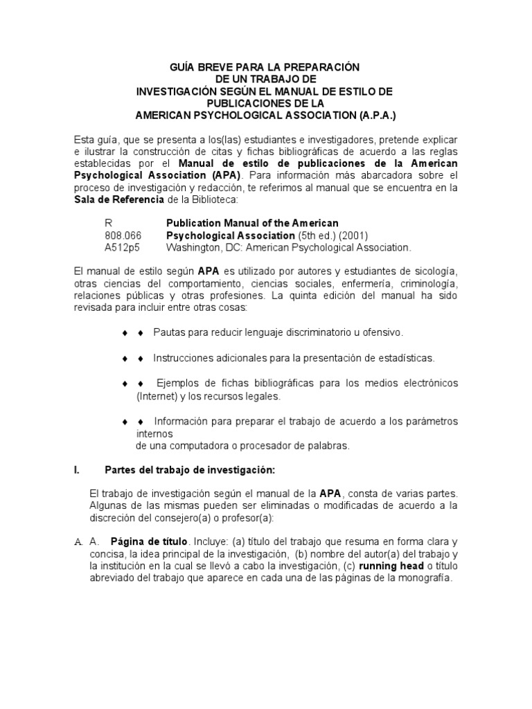 Reglas APA | PDF | Comillas | Comunicación escrita