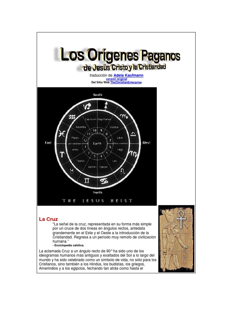 El Origen Pagano de Jesus Cristo | PDF | Horus | Religión y creencia