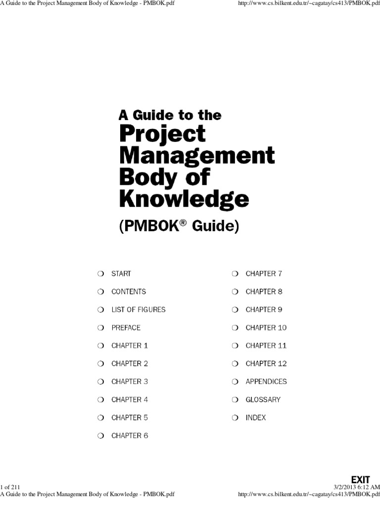 A Guide To The Project Management Body of Knowledge - PMBOK | PDF ...