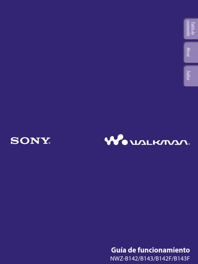 Sony Walkman NWZ-B142F | PDF