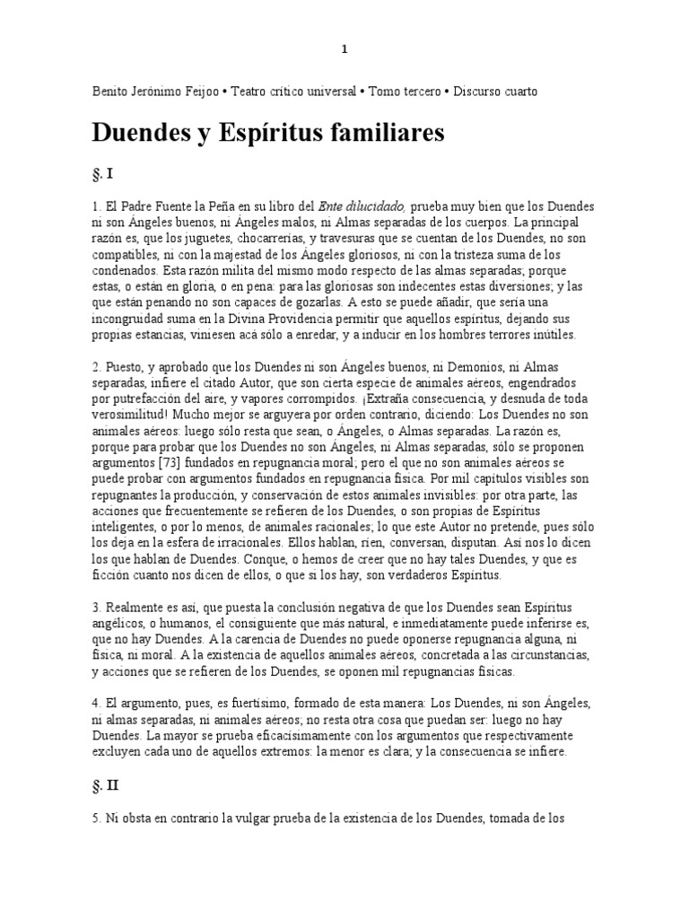 Duendes y Espíritus Familiares | PDF | Demonios | Fantasmas