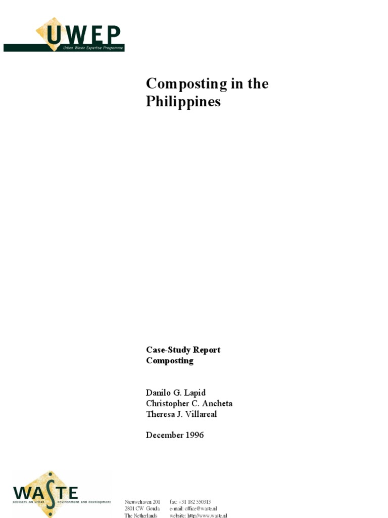 Composting in The Philippines | PDF | Waste Management | Municipal ...