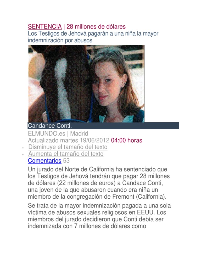 Abuso Sexual de Candace Conti | PDF | Derecho