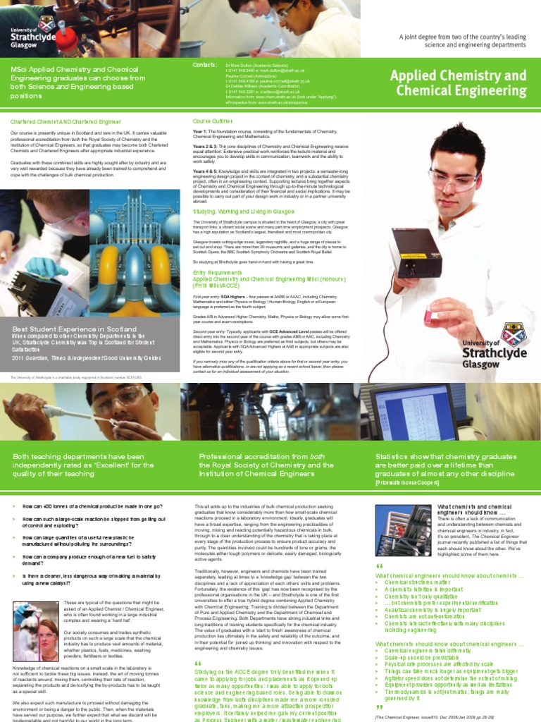 Applied Chemistry and Chemical Engineering | PDF | Chemical Engineering ...