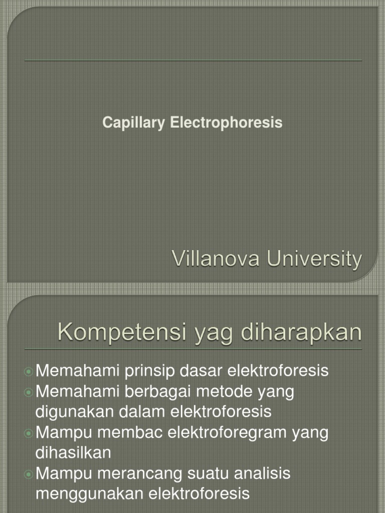 Capillary Electrophoresis | PDF | Capillary Electrophoresis | Gel ...