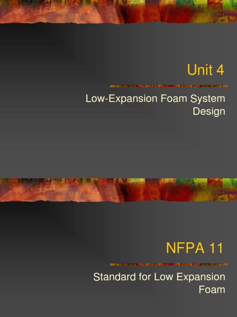 Chapter 3 Low Expansion Foam Systems | PDF | Fire Sprinkler System | Foam