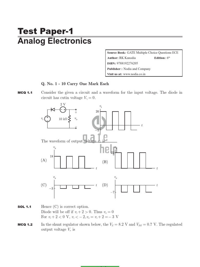 Analog Circuits | PDF | Field Effect Transistor | Electronic Circuits