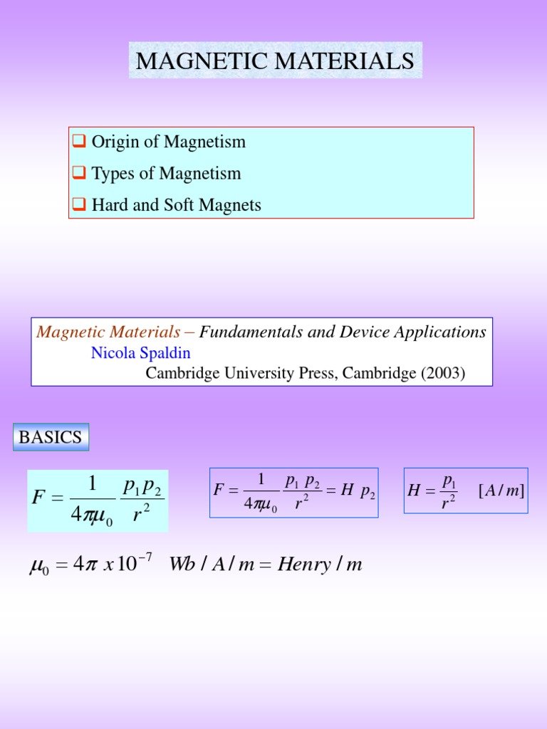 Understanding Magnetic Materials Basics | PDF