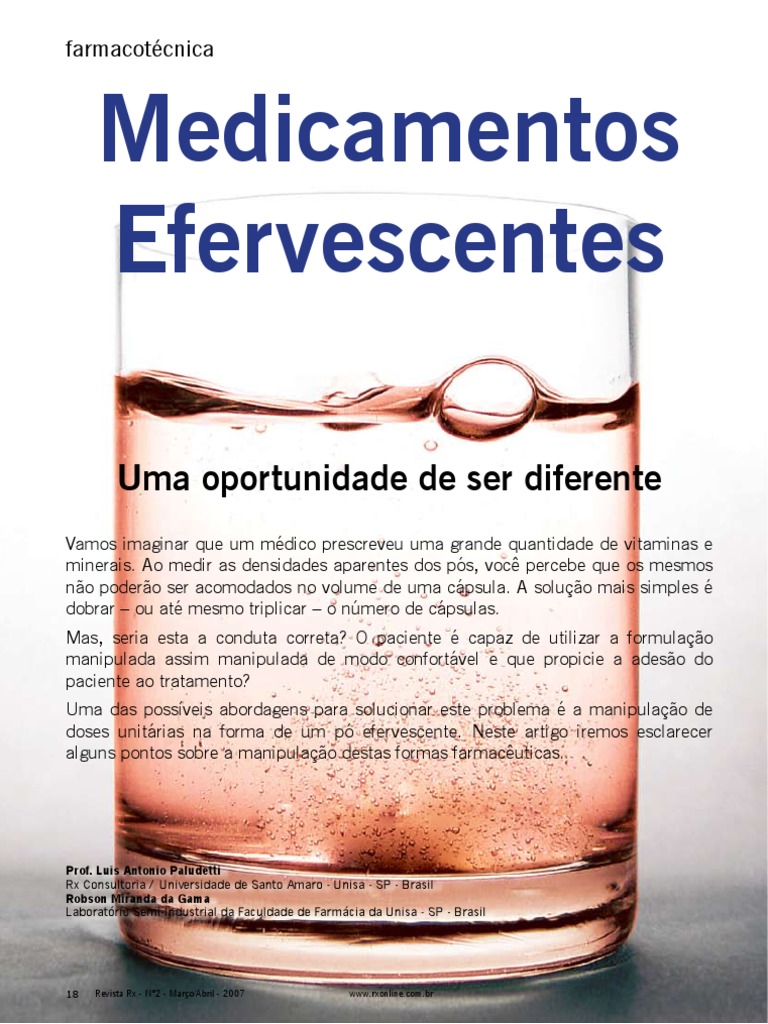 Medicamentos efervescentes