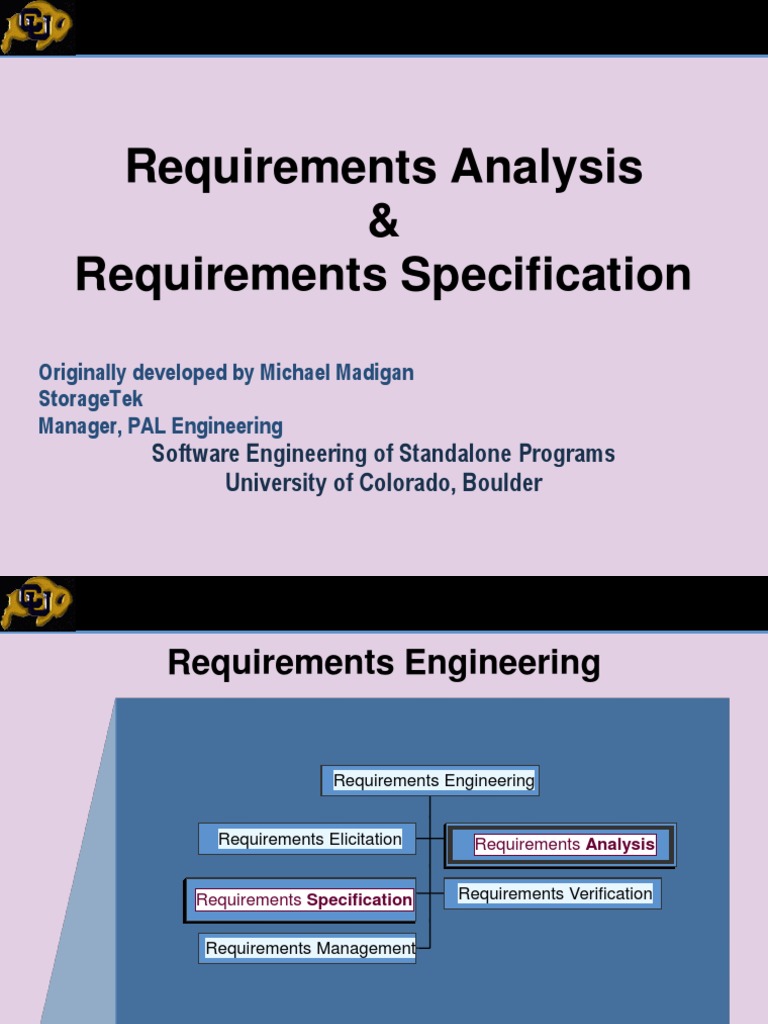 Requirements Analysis & Requirements Specification | PDF ...