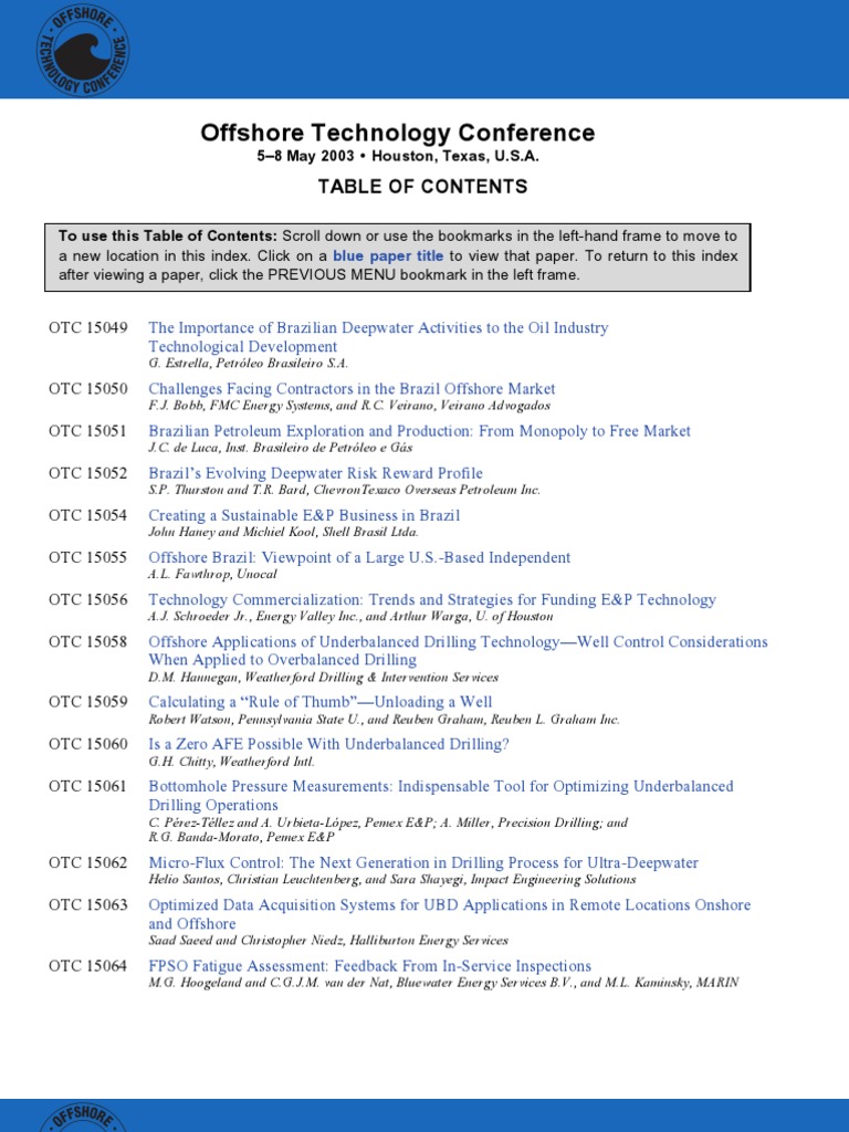 Off Struc Probs | PDF | Subsea (Technology) | Halliburton