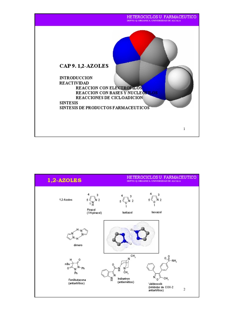 Cap 9. 1,2-Azoles | PDF