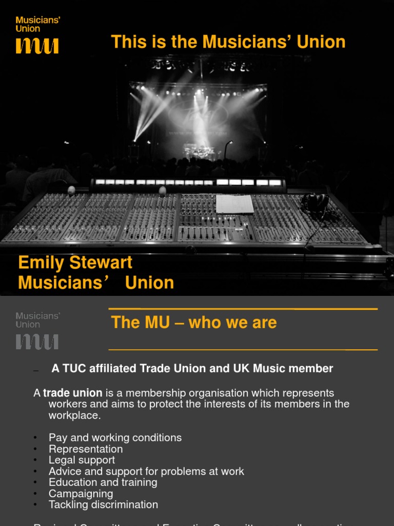This Is The Musicians ' Union | PDF | Copyright | Trade Union