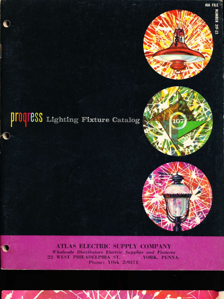 Progress Lighting Catalog 1962 | PDF | Lighting | Architectural Elements
