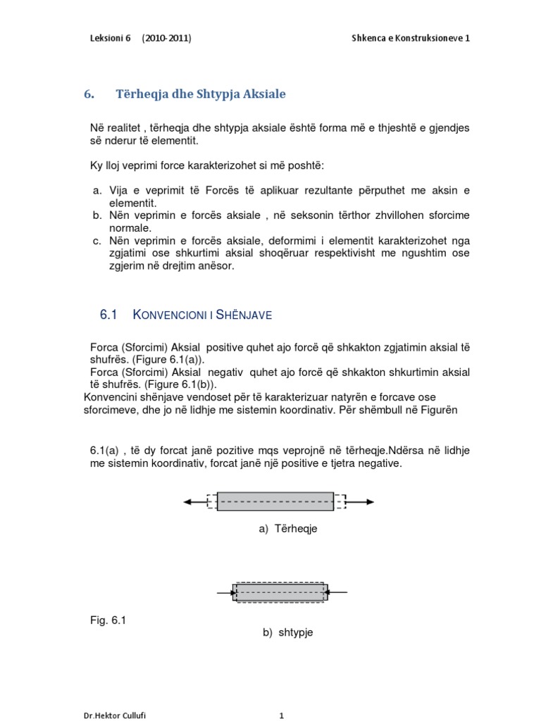 Shkenca Konstruksioneve 1 - 06 | PDF