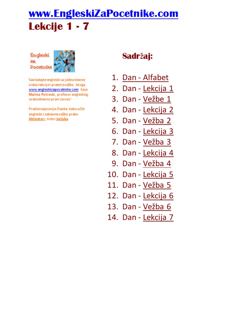 EZAP Lekcije1do7 | PDF