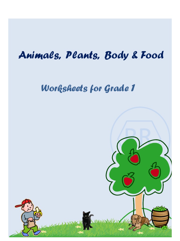 Animals Plants Body and Food Worksheets For Grade | PDF | Fruit | Flowers