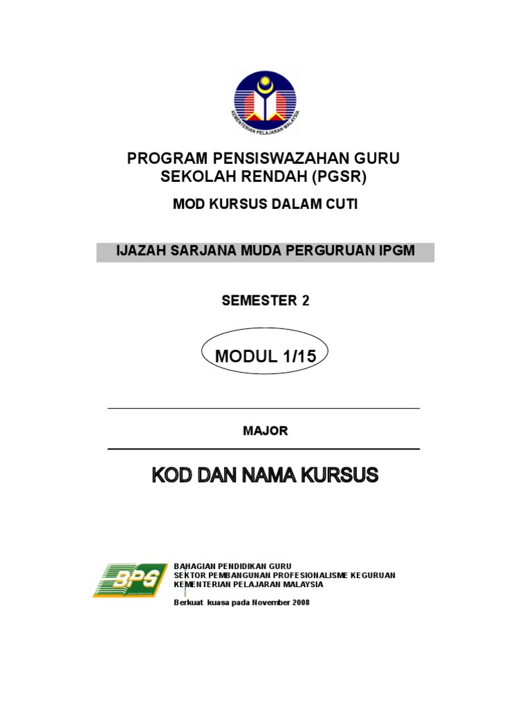 01 Kulit Modul | PDF