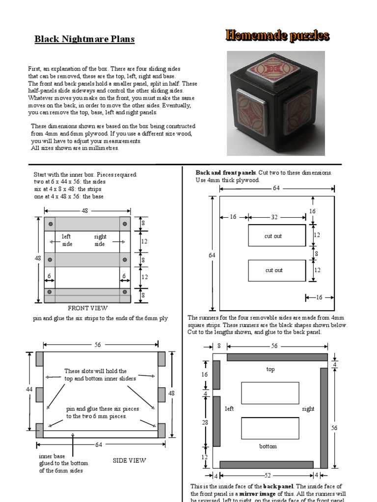 Black Nightmare Plans | PDF | Plywood
