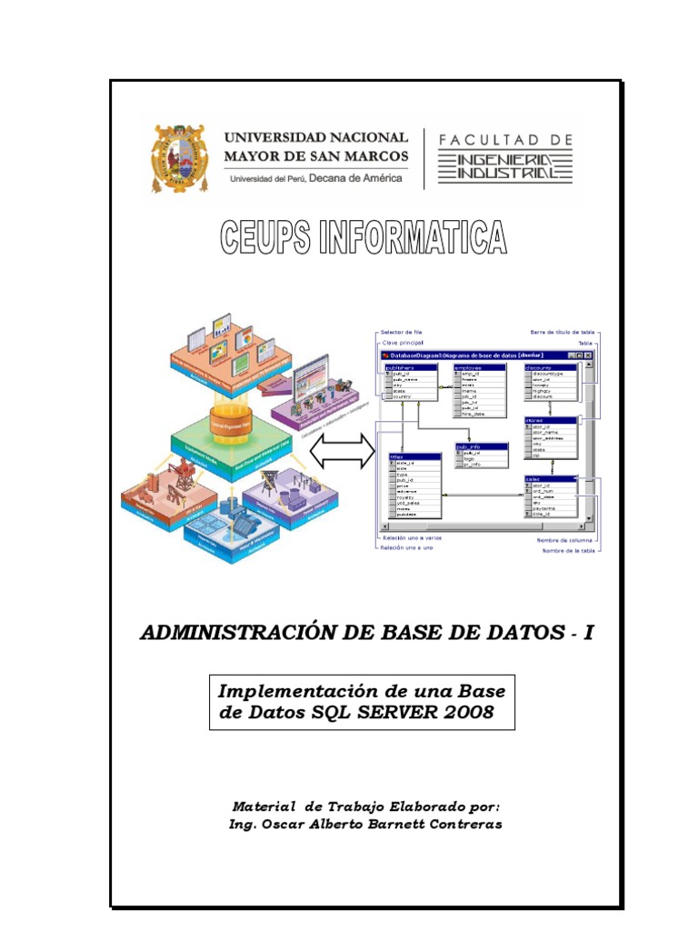 Implementar Una Base de Datos SQL Server 2008 | PDF | Servidor SQL de ...