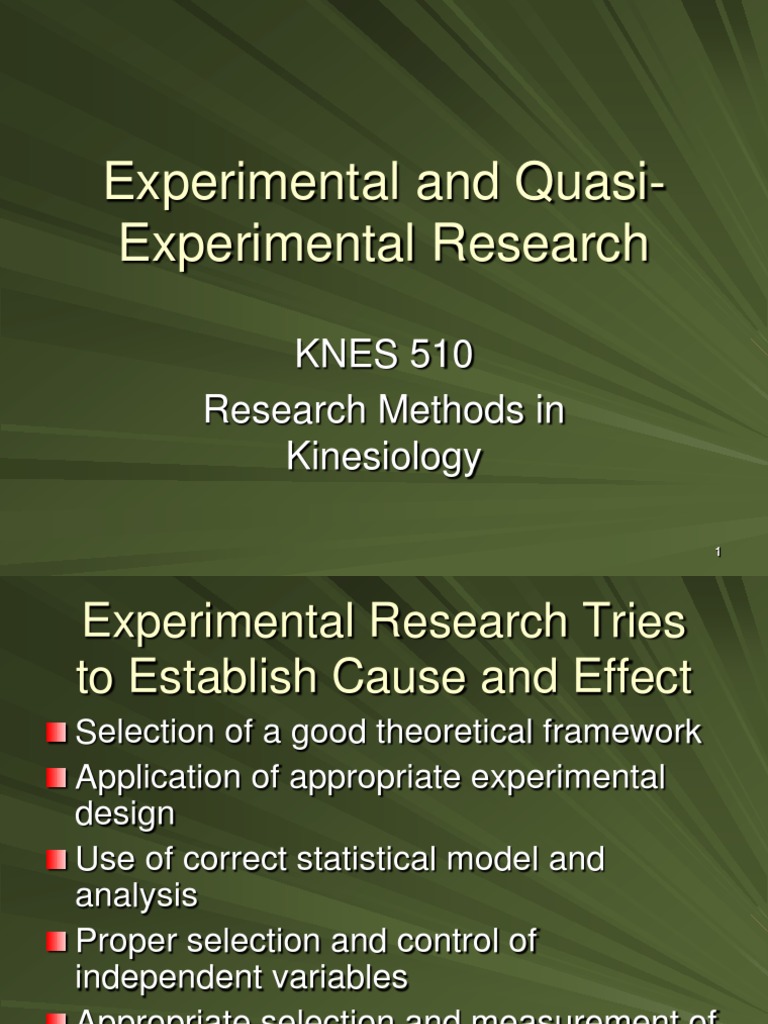 18 - Experimental and Quasi-Experimental Research | PDF | Validity ...