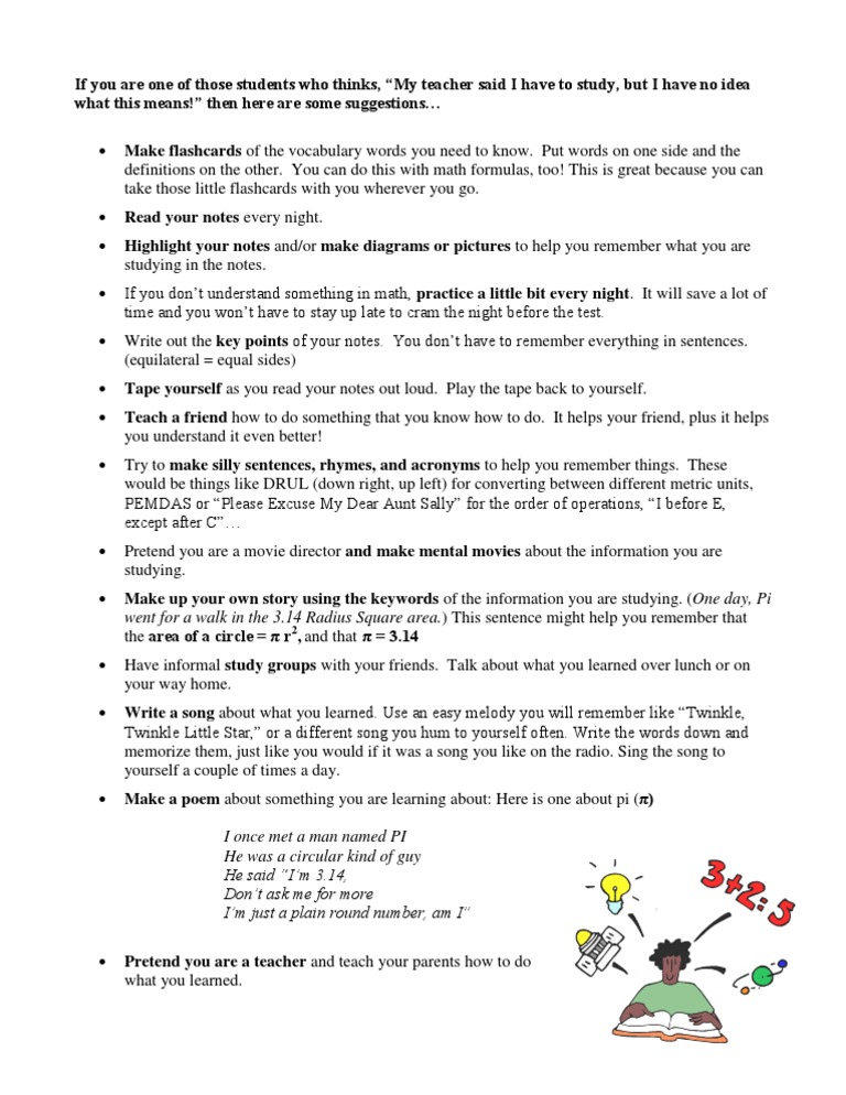 Studying Strategies | PDF